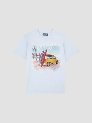 Vilebrequin Graphic Cotton T-shirt - Sky Blue