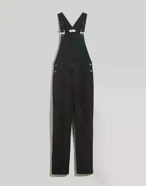 Madewell Garment-dyed Canvas Overalls - Black Coal