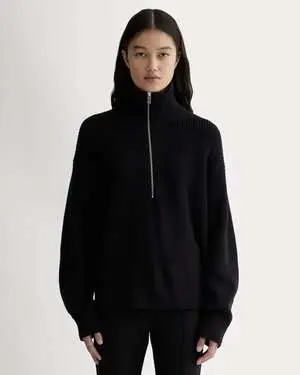Everlane Half-zip Cotton Sweater