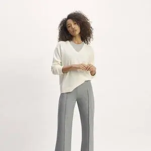 Everlane Dream Trouser - Mid Heather Grey