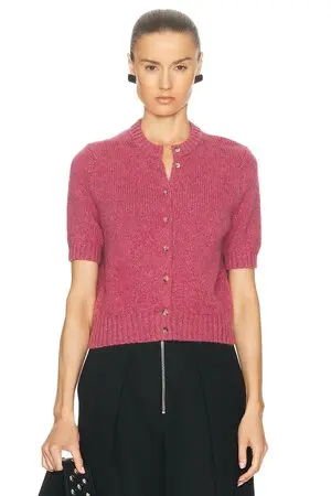 Khaite KHAITE Nora Cashmere Cardigan Amaranth