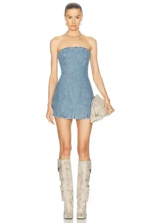 SEROYA Jules Denim Mini Dress