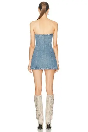 SEROYA Jules Denim Mini Dress