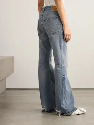 Balenciaga Low-rise Flared Jeans - Blue