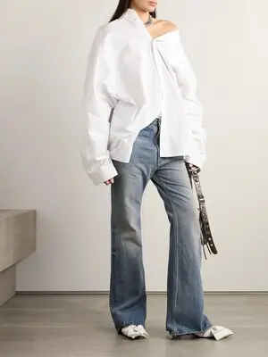 Balenciaga Low-rise Flared Jeans - Blue