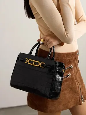 TOM FORD Whitney Small Croc-effect Leather Bag