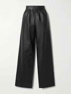 FFORME Murphy Leather Wide-leg Pants