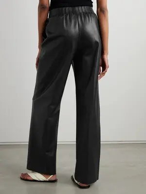 FFORME Murphy Leather Wide-leg Pants