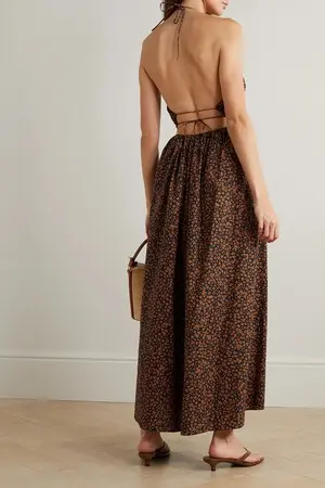 Matteau Cutout Floral-print Maxi Dress