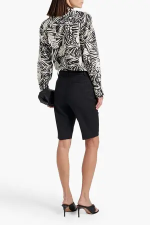 FRAME Printed Cotton And Silk-blend Shirt