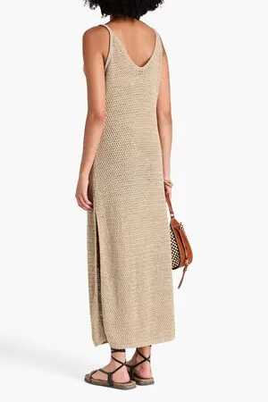 Enza Costa Linen Maxi Dress - Beige