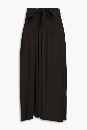 Bite Studios Belted Jersey Midi Skirt