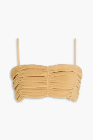 Bite Studios Cropped Ruched Terry Top