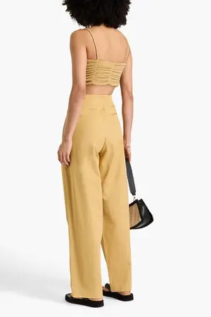 Bite Studios Cropped Ruched Terry Top