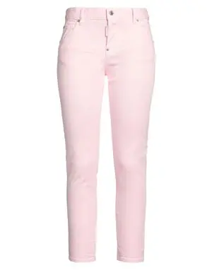 Dsquared2 Skinny Mid-rise Jeans With Leather Trims