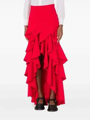 Moschino Tiered Asymmetric Maxi Skirt