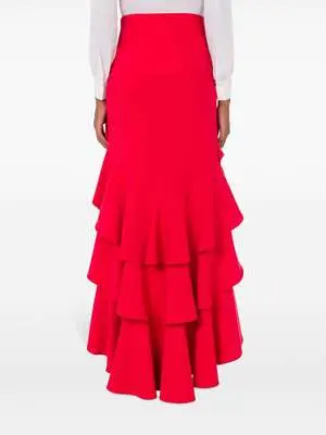 Moschino Tiered Asymmetric Maxi Skirt