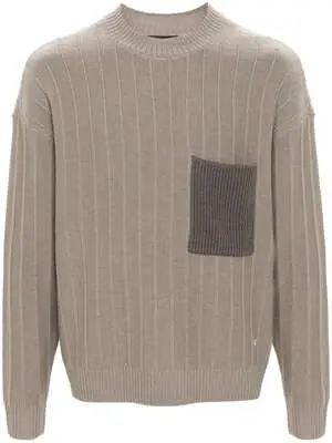Emporio Armani Patch-pocket Virgin Wool Jumper