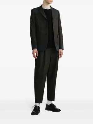 Comme Des Garçons Panelled Striped Blazer