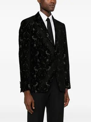 Etro Devoré-effect Single-breasted Blazer