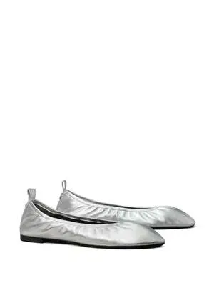 Tory Burch Eddie 2.0 Ballerina Flats - Silver