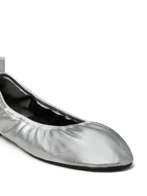 Tory Burch Eddie 2.0 Ballerina Flats - Silver