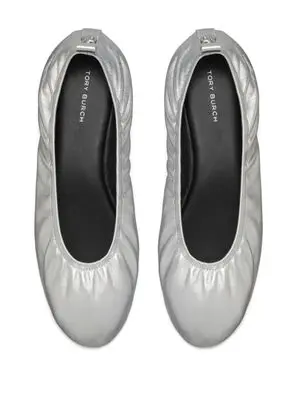 Tory Burch Eddie 2.0 Ballerina Flats - Silver