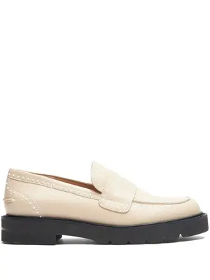 STUART WEITZMAN Parker Lift Loafers - Neutrals
