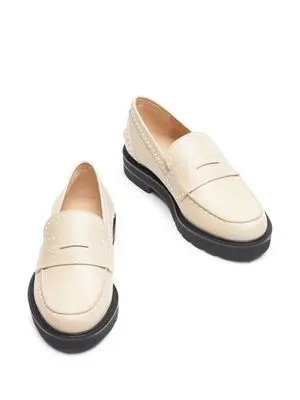STUART WEITZMAN Parker Lift Loafers - Neutrals