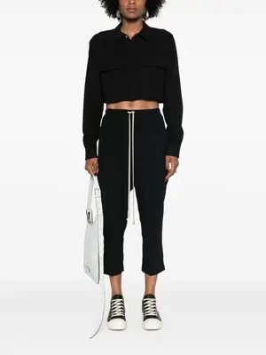 Rick Owens Press-stud Cropped Shirt