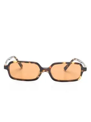 Miu Miu Tortoiseshell Rectangle Sunglasses - Brown