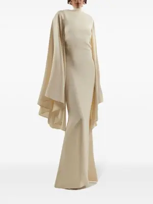 TALLER MARMO Mina Draped Gown - Neutrals
