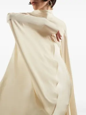 TALLER MARMO Mina Draped Gown - Neutrals