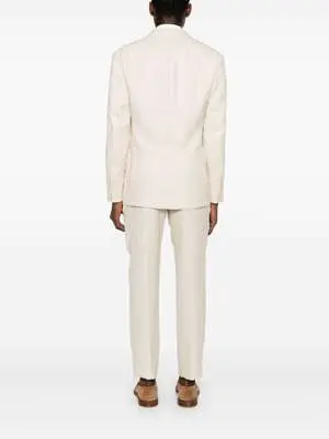 Brunello Cucinelli Single-breasted Linen-blend Suit - Neutrals