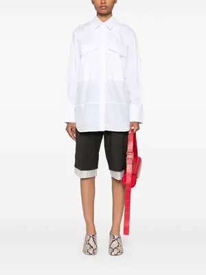 Victoria Beckham Logo-embroidered Shirt - White