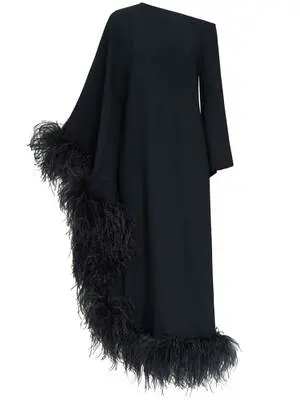 Feather Trim Maxi Dresses