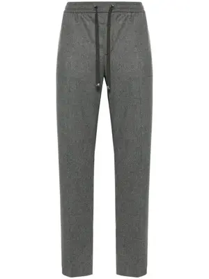 Moncler Drawstring-waist Loose-fit Trousers - Grey