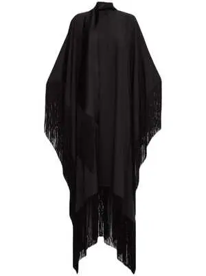 TALLER MARMO Mrs Ross Asymmetric Kaftan Dress - Black