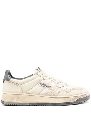 AUTRY Super Vintage Distressed Sneakers - Neutrals