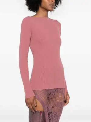 Rick Owens Cut-out Detail Jumper - Pink