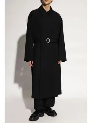 JIL SANDER Wool Trench Coat