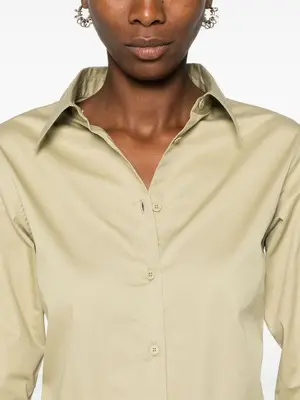 Closed Poplin Cotton Shirt - Green