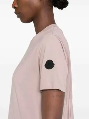 Moncler Logo-appliqué T-shirt - Pink