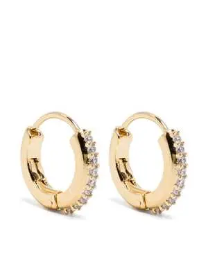 SWAROVSKI Mini Matrix Hoop Earrings - Gold