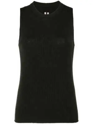 Rick Owens Porterville Ribbed Tank Top - Green