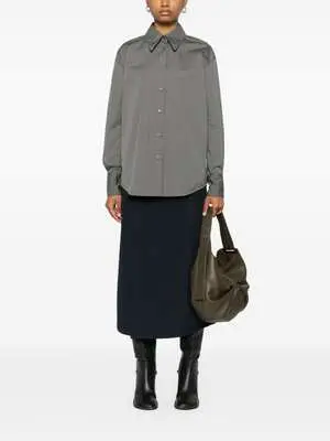Fabiana Filippi Beaded-trim Poplin Shirt
