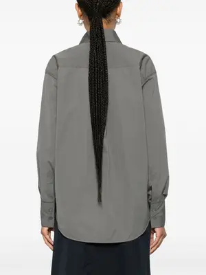 Fabiana Filippi Beaded-trim Poplin Shirt
