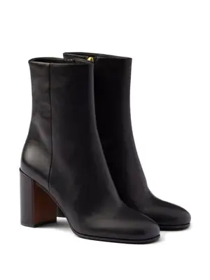 Prada Leather 85mm Boots - Black