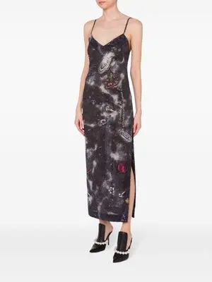 Moschino Astral Pattern Maxi Dress