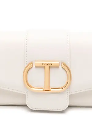 TWINSET Amie Leather Tote Bag